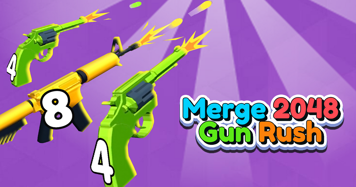 Merge 2048 Gun Rush - Free online games on Bgames.com!