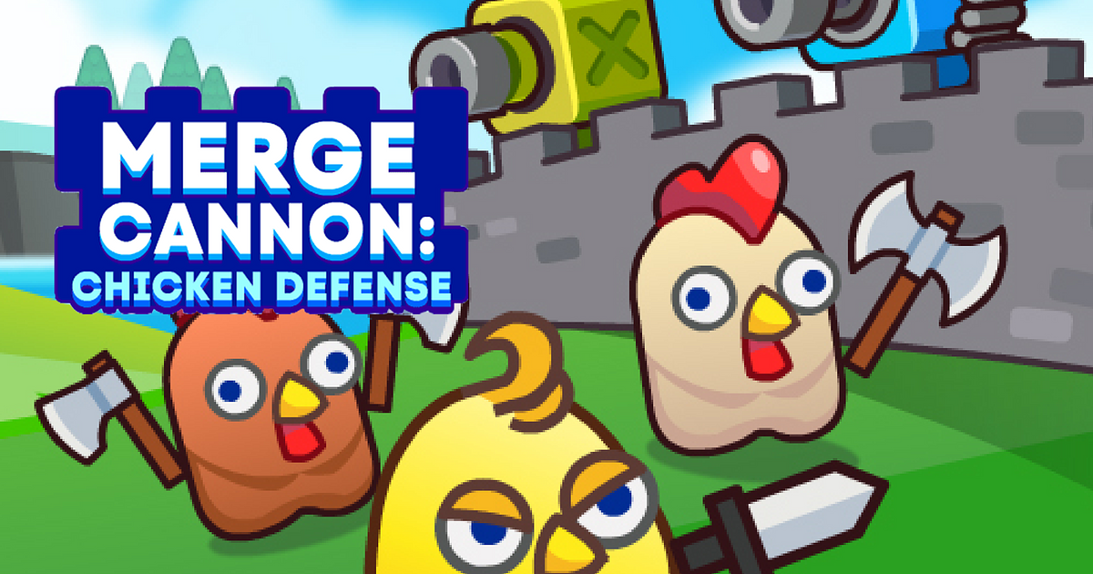 Merge Cannon: Chicken Defense - Free online games on Bgames.com!