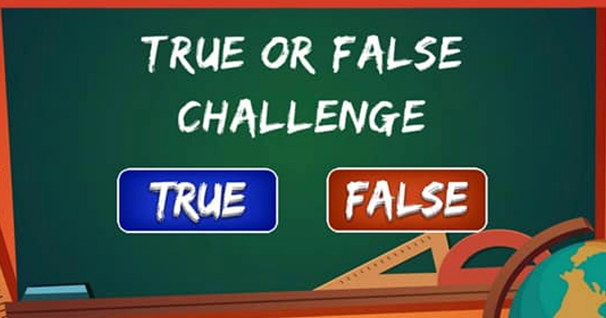 True or False Challenge - Free online games on Bgames.com!