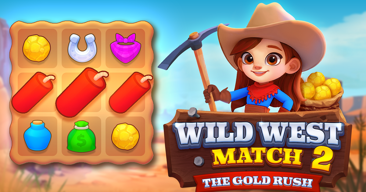 Wild West Match 2 - Free online games on Bgames.com!