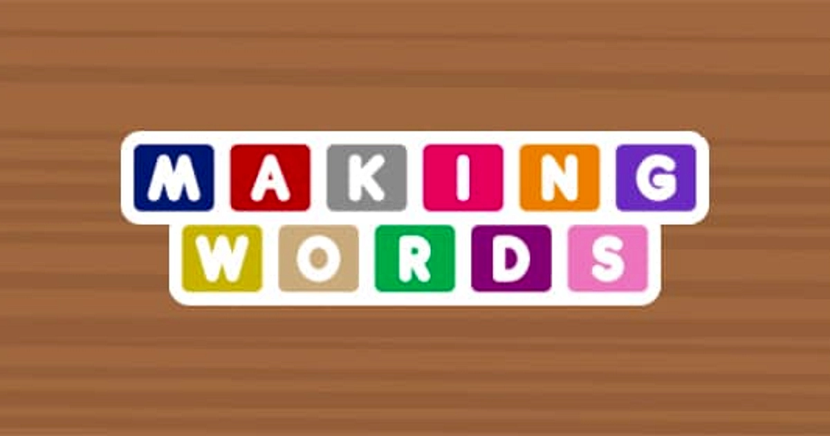 Making Words - Free online games on Bgames.com!