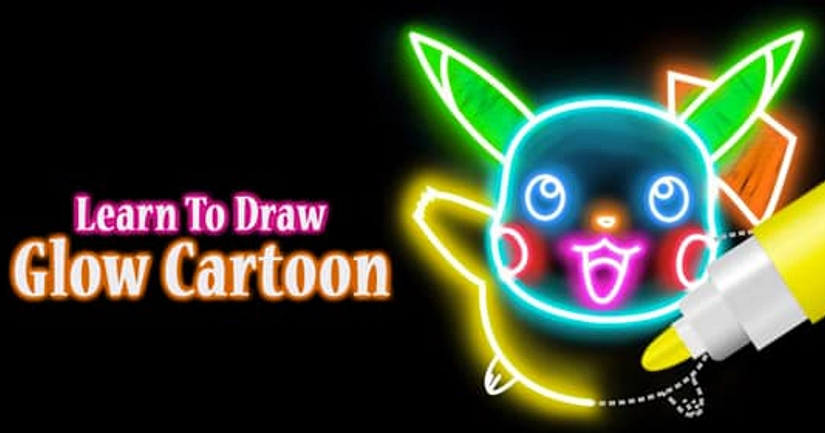 Learn to Draw Glow Cartoon - Free online games on Bgames.com!