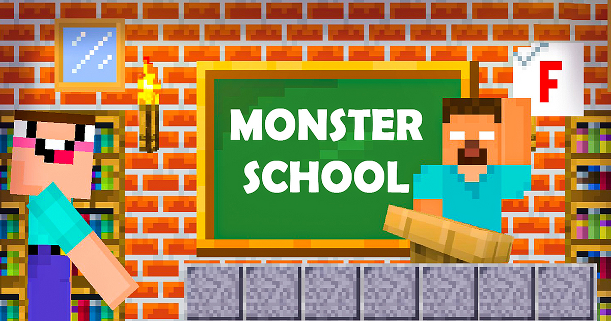 Monster School Challenges - Free online games on Bgames.com!